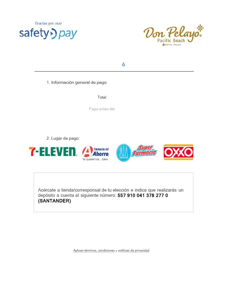 Pay Order Corresponsales | PDF