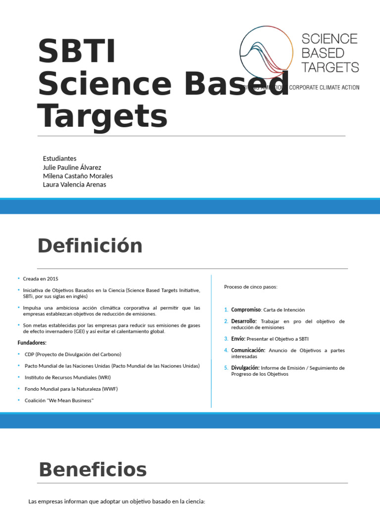 Presentation - SBTI | PDF