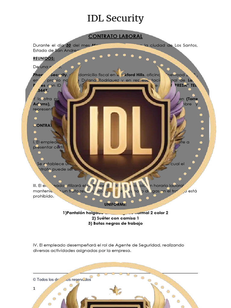 CONTRATO Phoenix Kevin Cornejo 1 | PDF