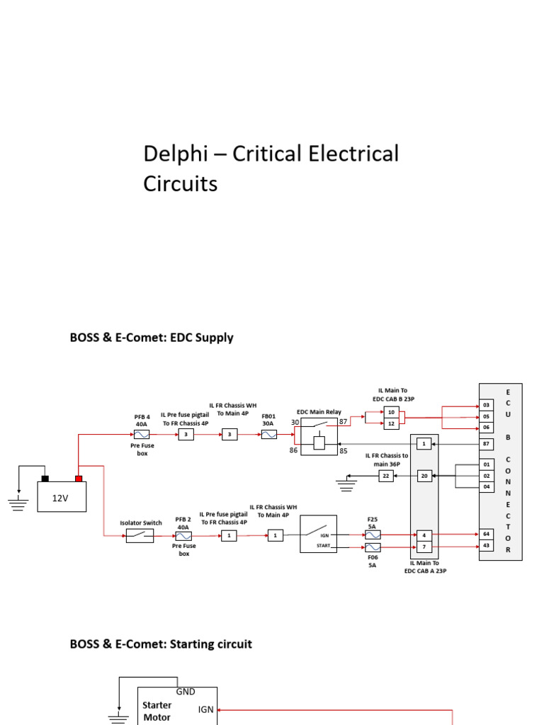 Delphi - Critical Electrical Circuits | PDF