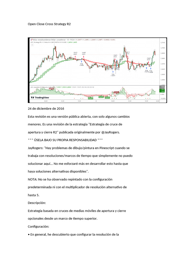 Open Close Cross Strategy R5 | PDF