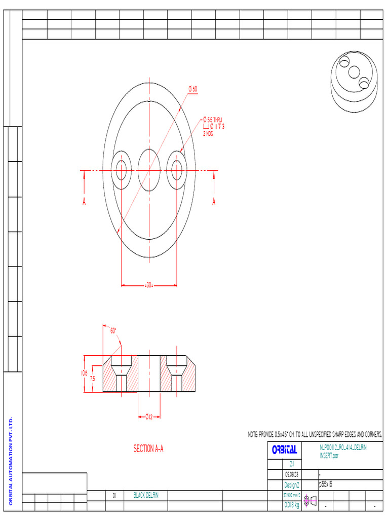 N p00112 r0 414 Delrin Insert | PDF