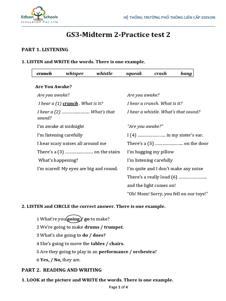 G3-Gs-Midterm Test 2-Practice Test 2 | PDF
