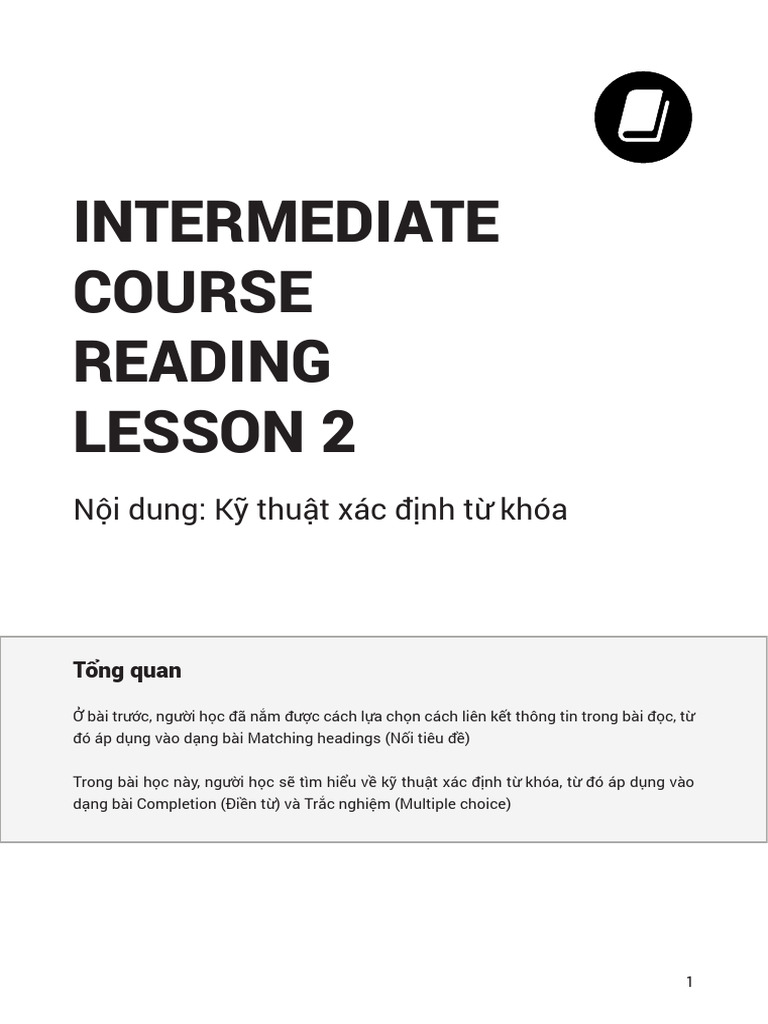 Inter Reading Lesson 2 | PDF