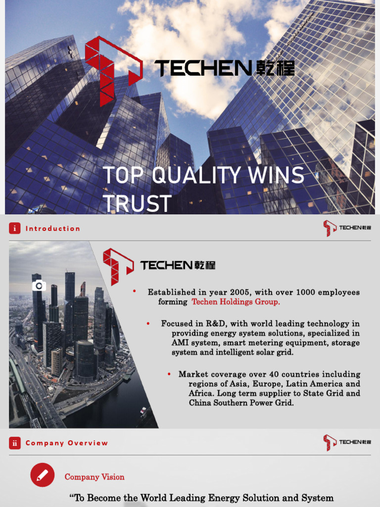 1.1 Techen Holdings Group | PDF | Smart Grid | Technology & Engineering