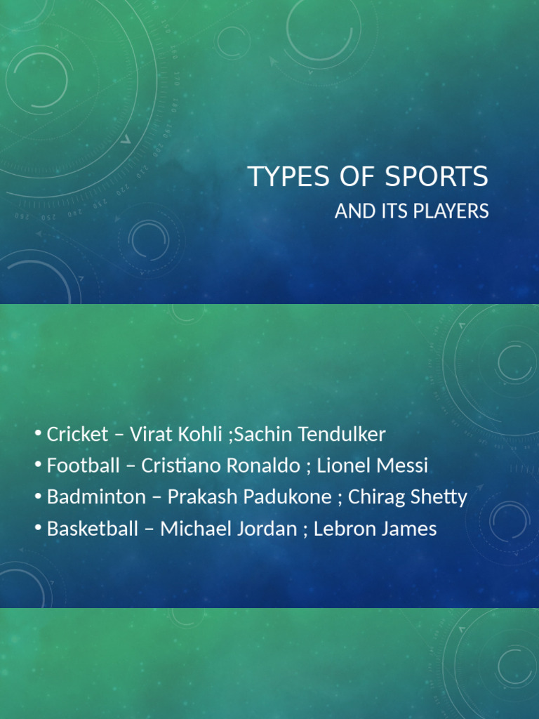 Types of Sports | PDF