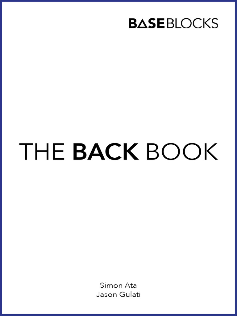 Baseblocks The Back Book | PDF