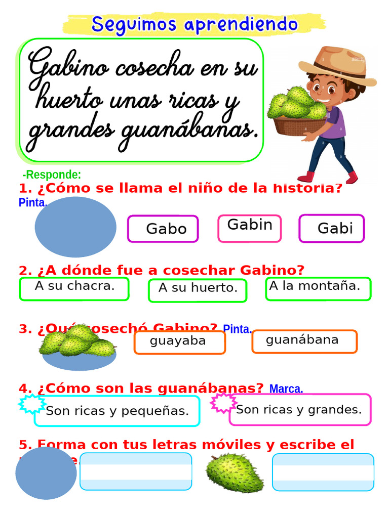 Ficha Letra G-Maestra Janet | PDF
