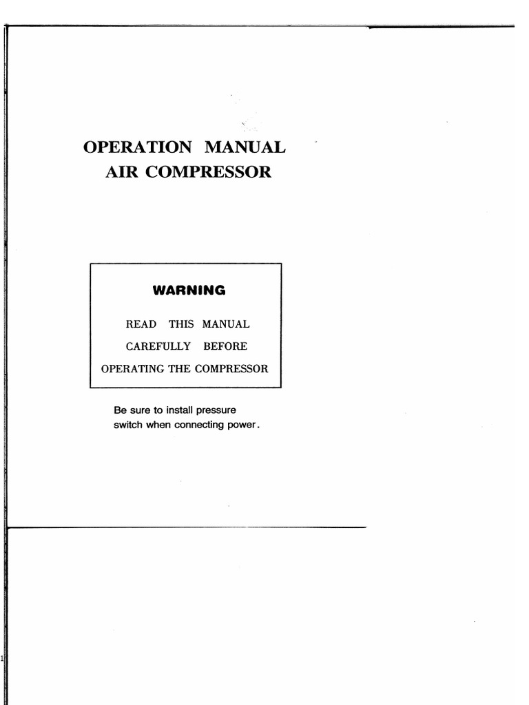 Jaguar Compressor Manual | PDF