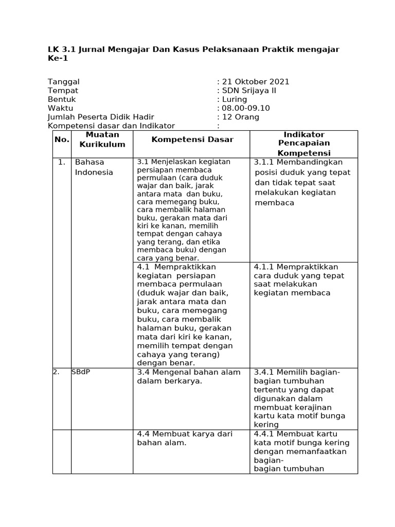LK 3.1 Lita PPL 1 | PDF