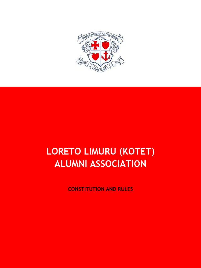 Constitution For Loreto Limuru - Kotet Alumni Association - Final - 19 ...