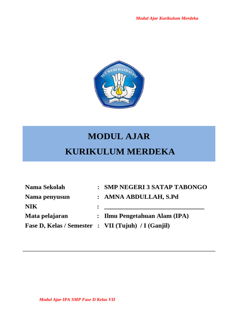 Modul Ajar BAB I | PDF
