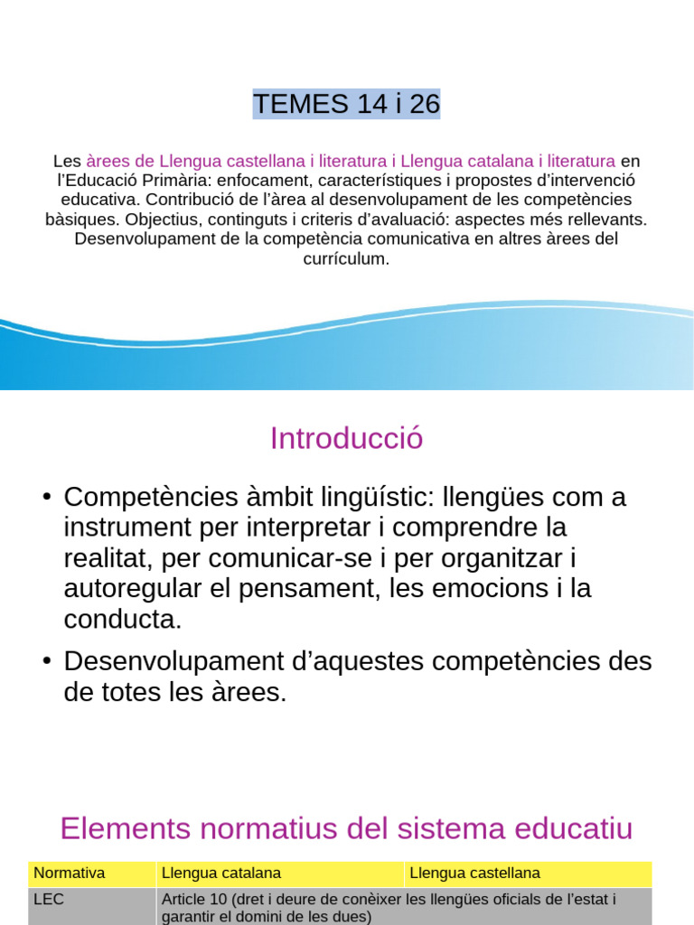 Presentació T14-T26 | PDF