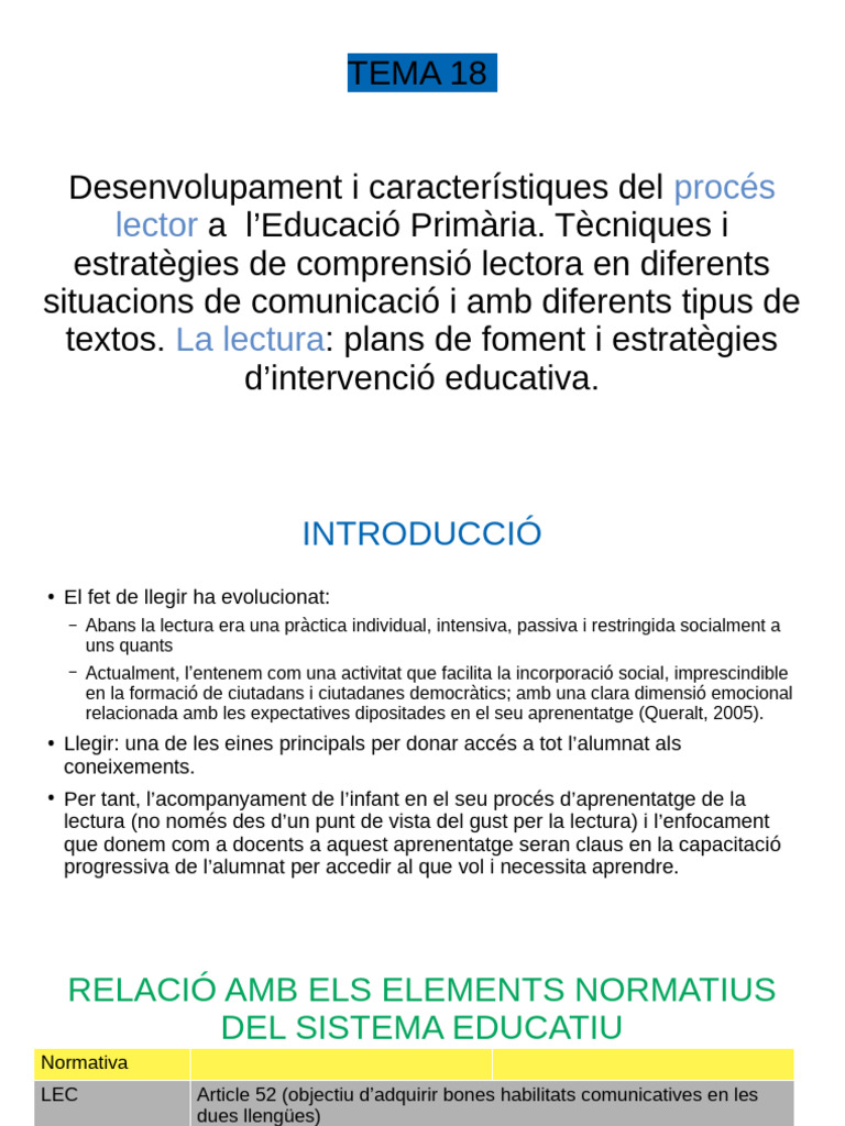 Presentació T18 | PDF