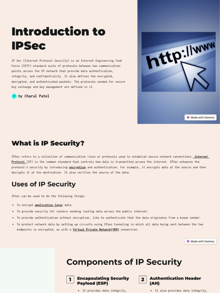Introduction-to-IPSec | PDF