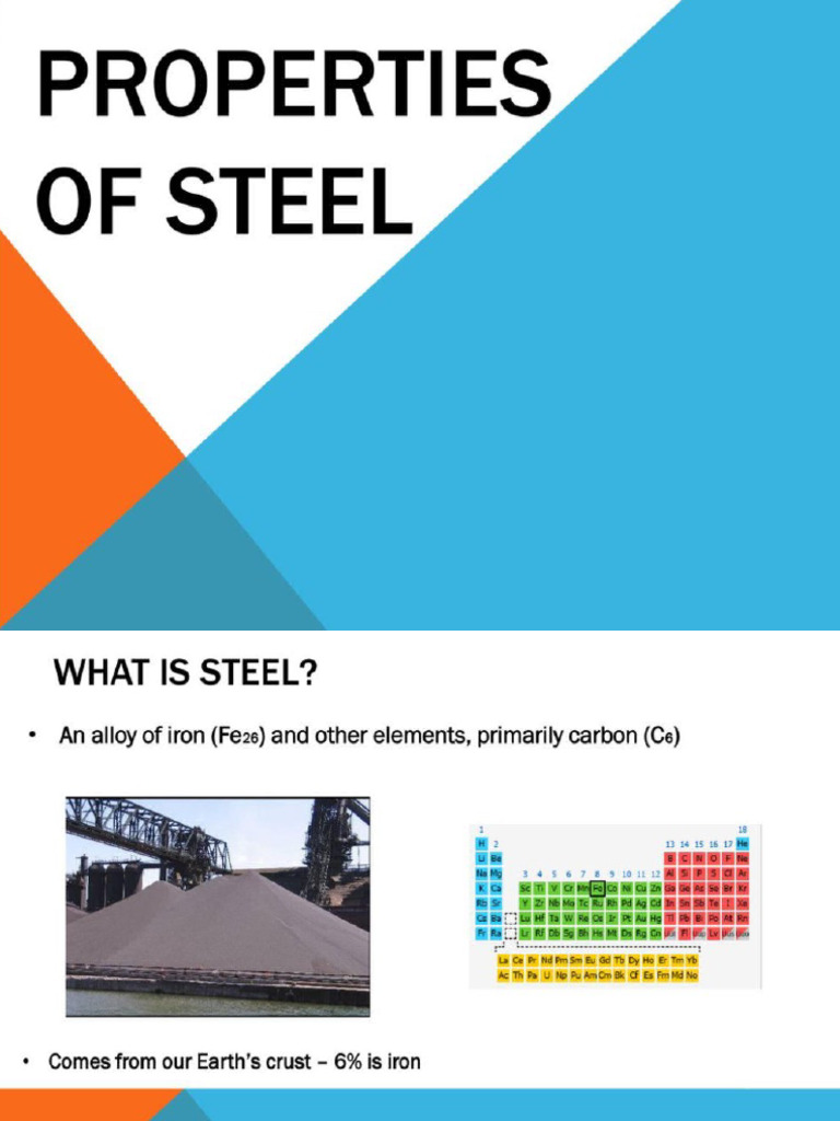Properties of Steel | PDF