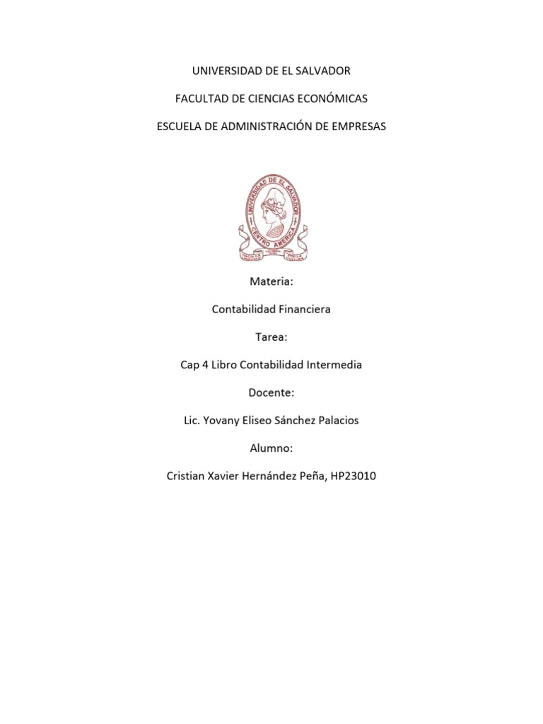 Cap 4, Contabilidad Intermedia - HP23010 | PDF | Efectivo | Moneda