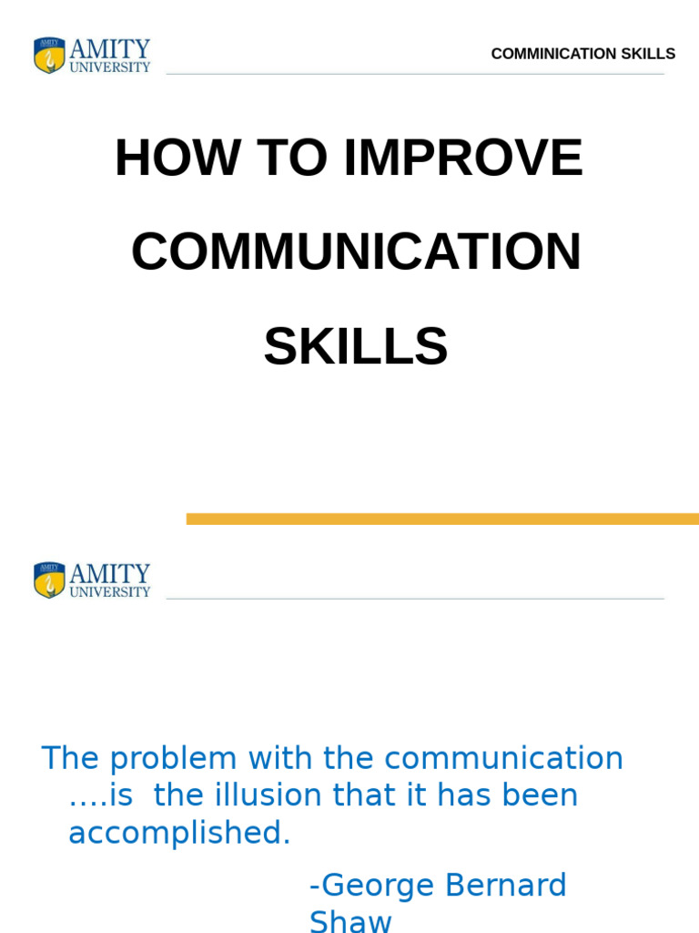 Lec 13 - Improving Communication | PDF