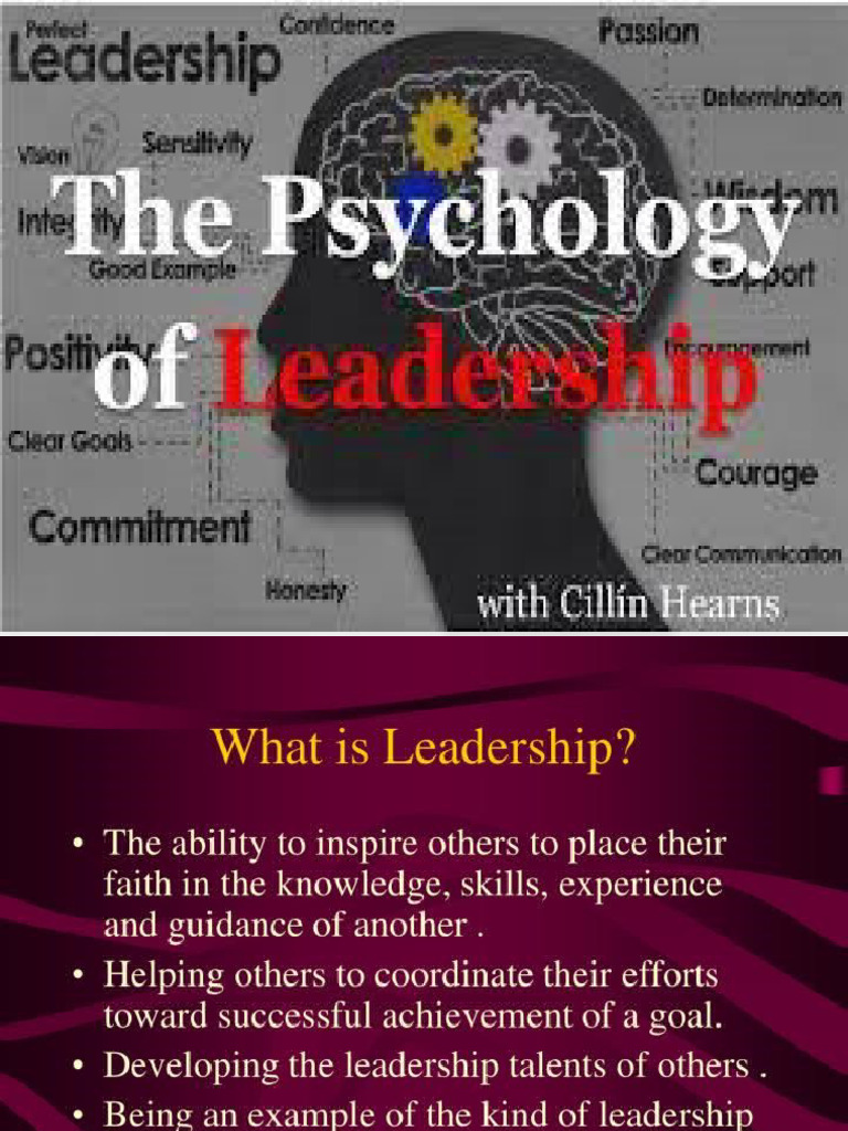 Lec 6-Psychology of Leadership | PDF