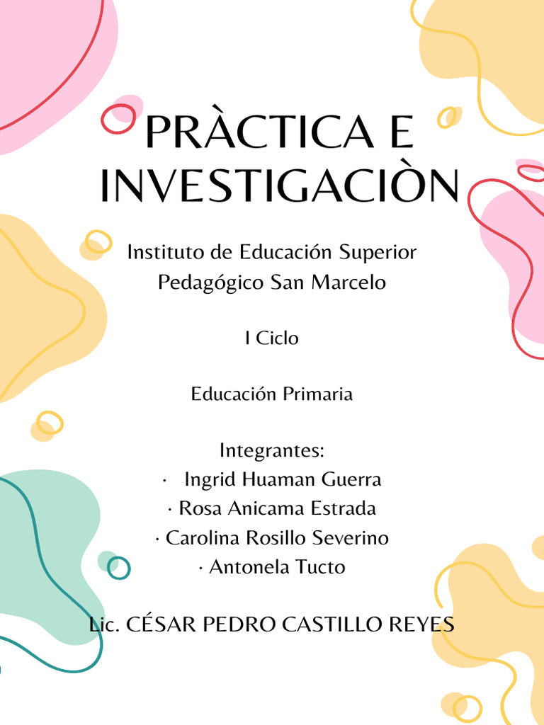 Corregido Caratula de Practica e Investigación | PDF