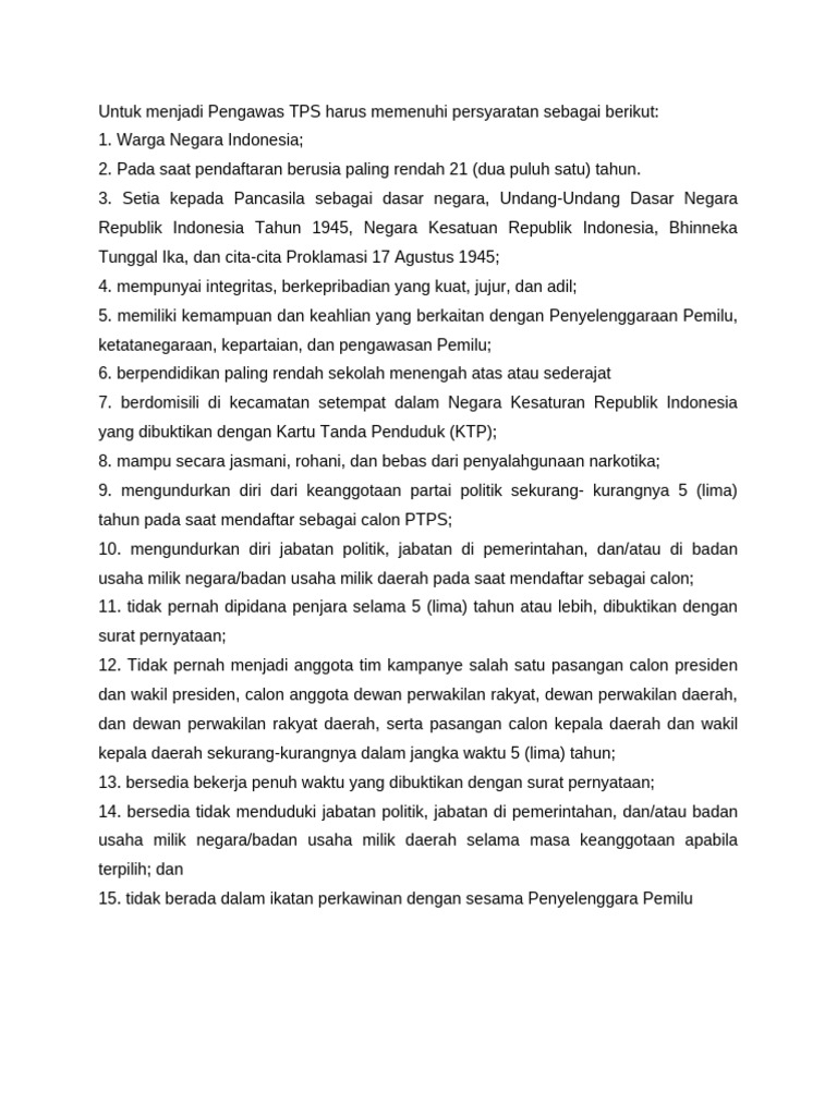 Syarat PTPS | PDF | Social Science