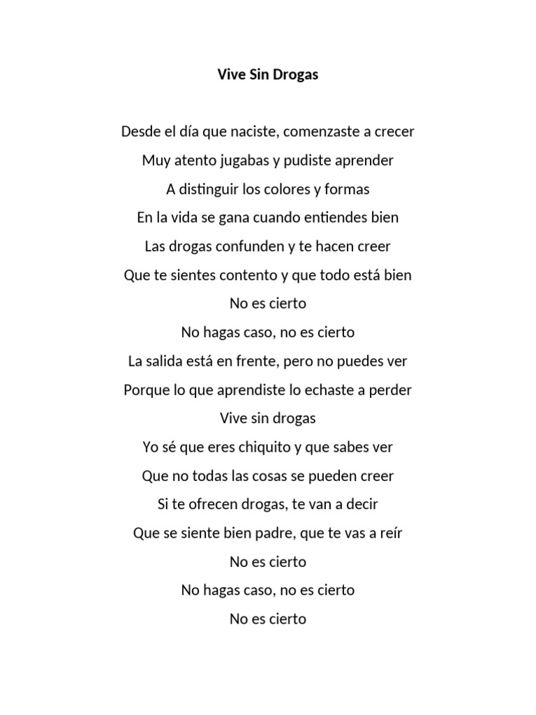 Vive Sin Drogas | PDF
