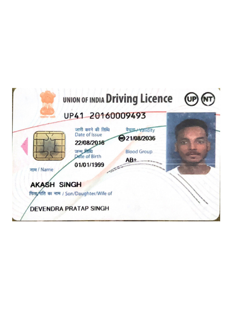 Union of India Driving Licence | PDF