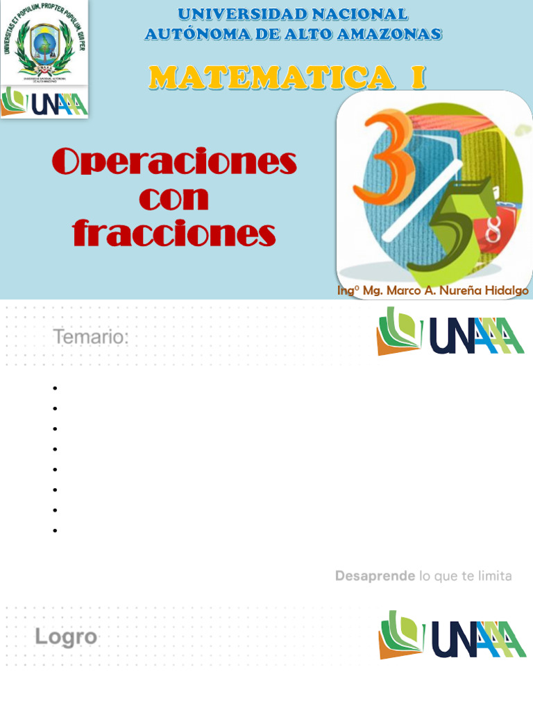 MATEM. 2a - Operaciones Con Fracciones | PDF