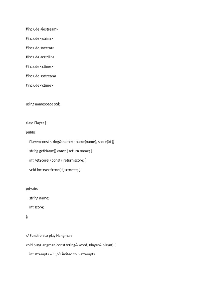 Hangman 2 | PDF