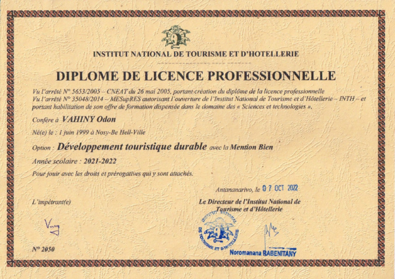 Diplome Licence | PDF