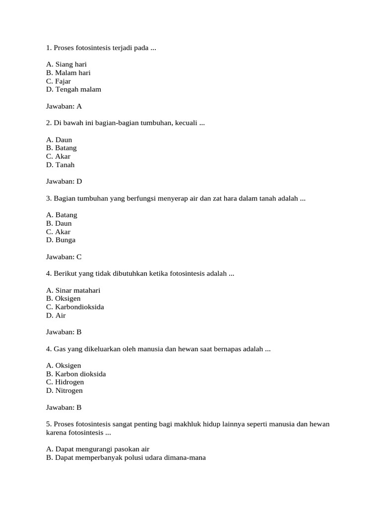 soal semester 1 2023 kelas 4 | PDF