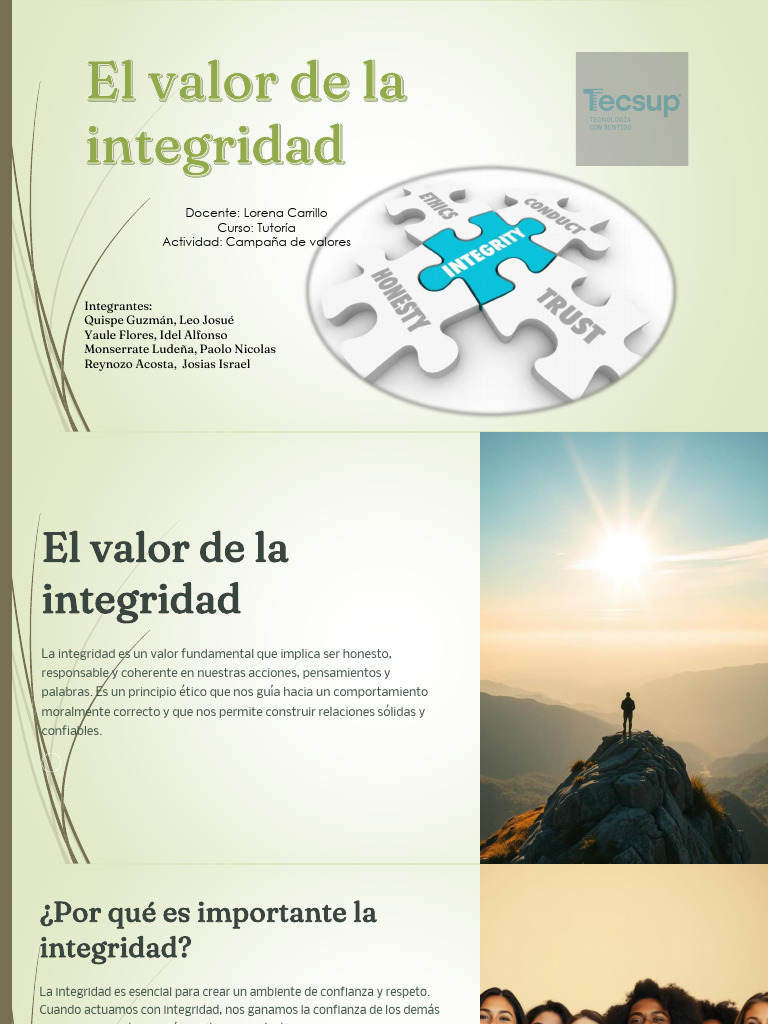 El-valor-de-la-integridad | PDF