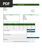 Tent House Bill Book Format 1 | PDF