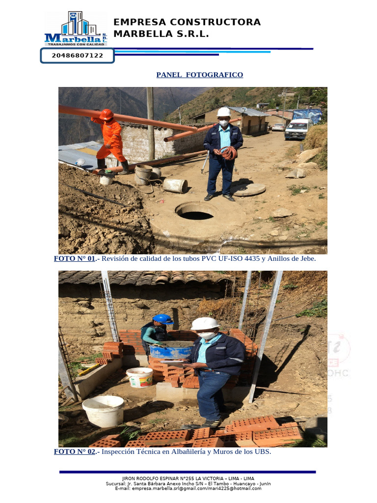 PANEL TOPOGRAFICO (Calidad) del Inf. 03 | PDF