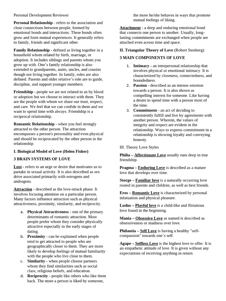 Perdev Reviewer | PDF