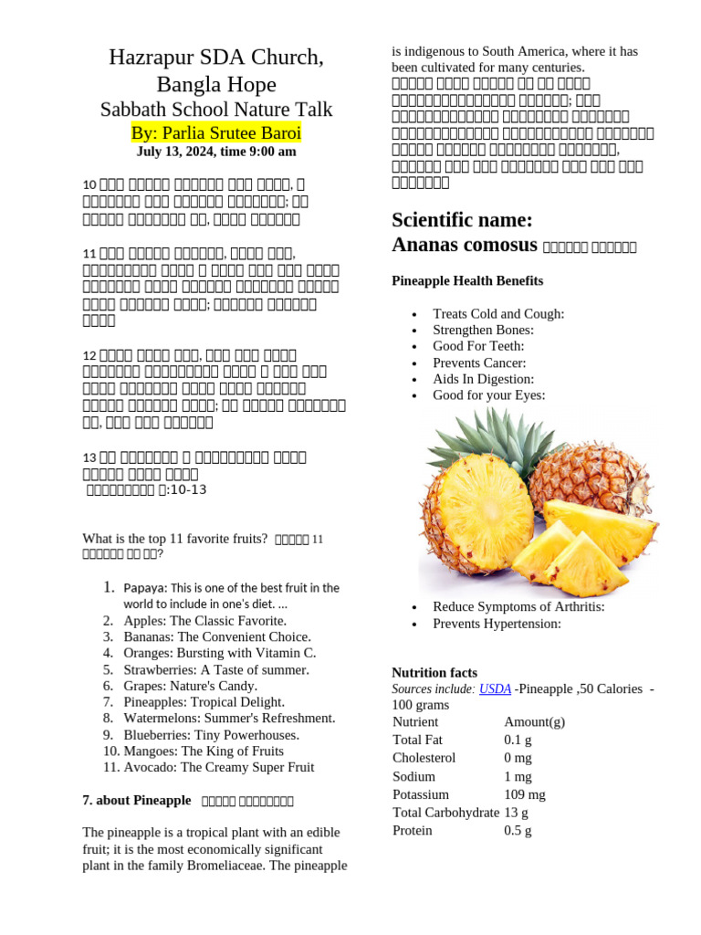 2024-Parlia Nature Talk | PDF