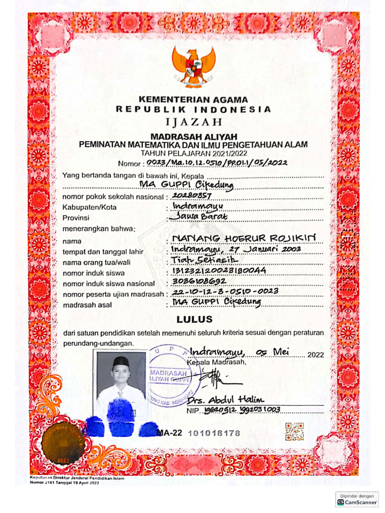 Ijazah Nanang | PDF