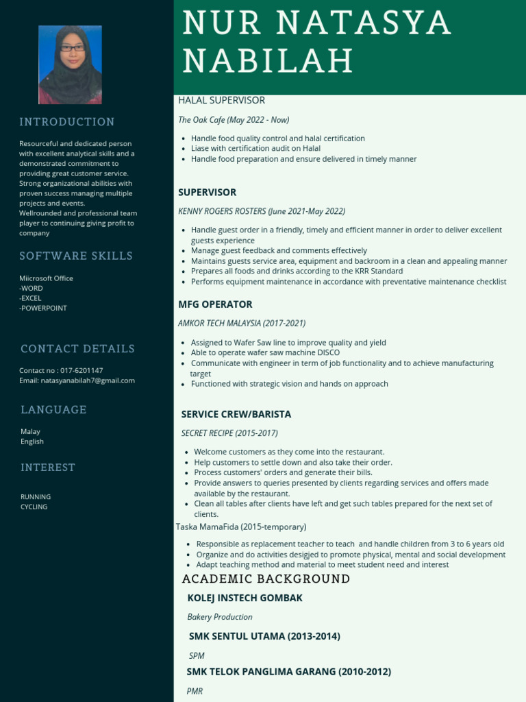 Resume Tasya | PDF