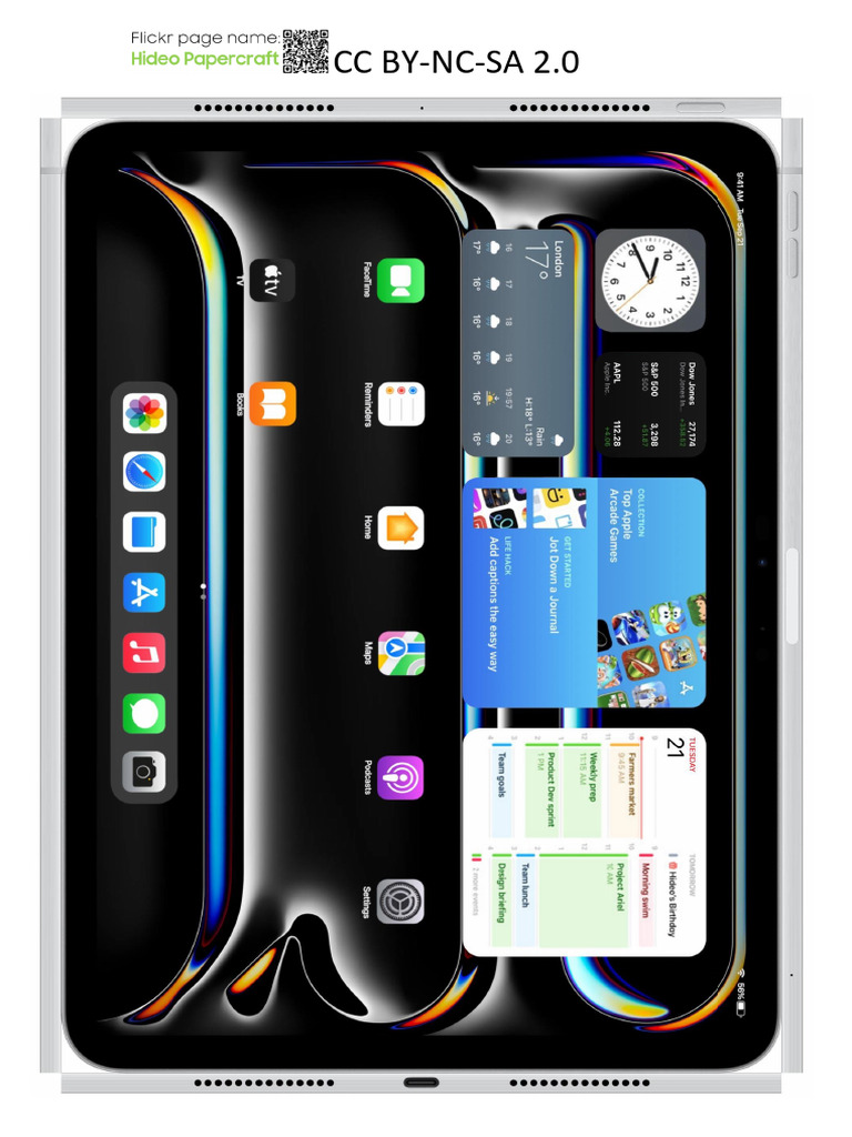 11-Inch Ipad Pro M4 Silver (Papercraft) | PDF