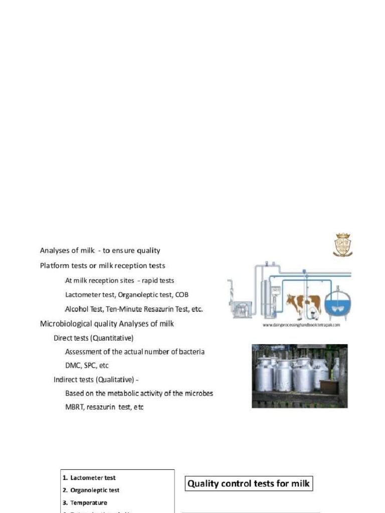 Milk Test | PDF