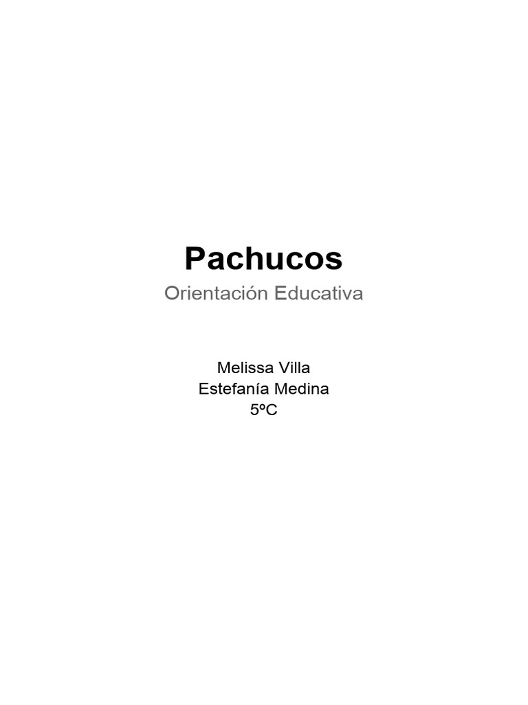 Pachucos | PDF