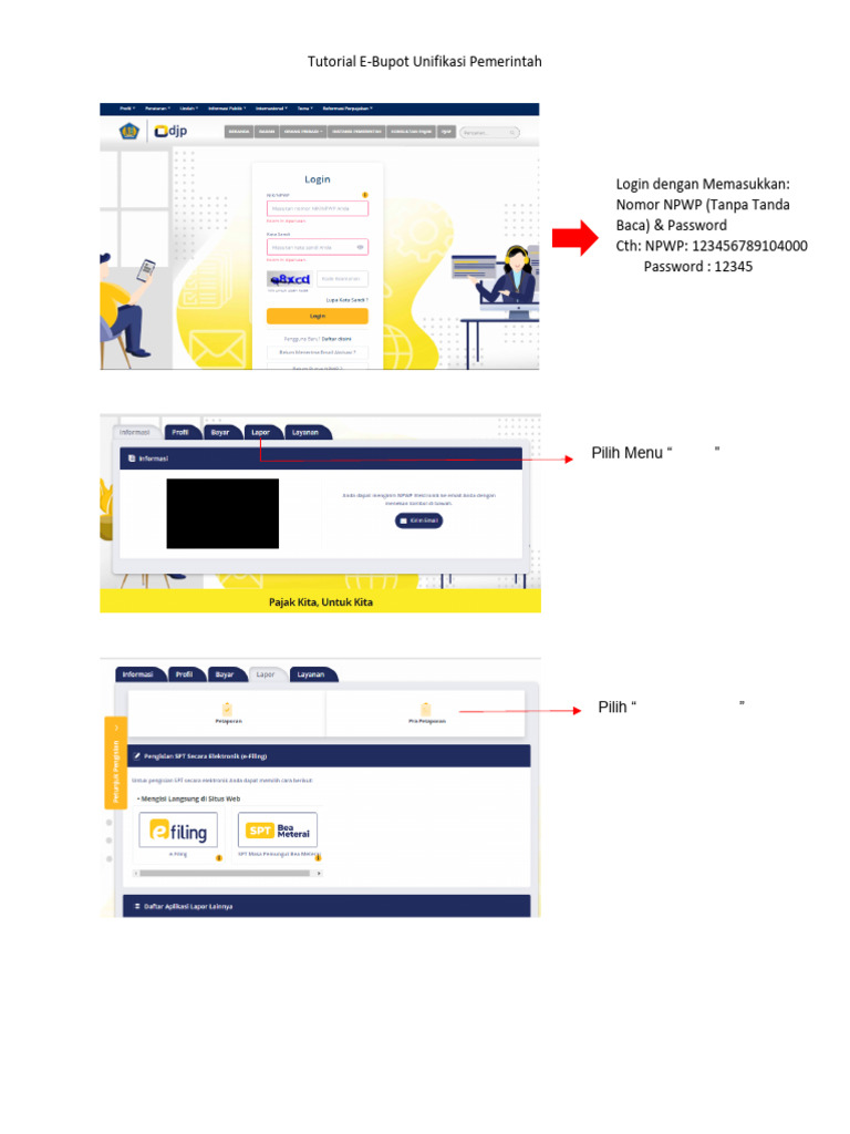 Tutorial E Bupot | PDF