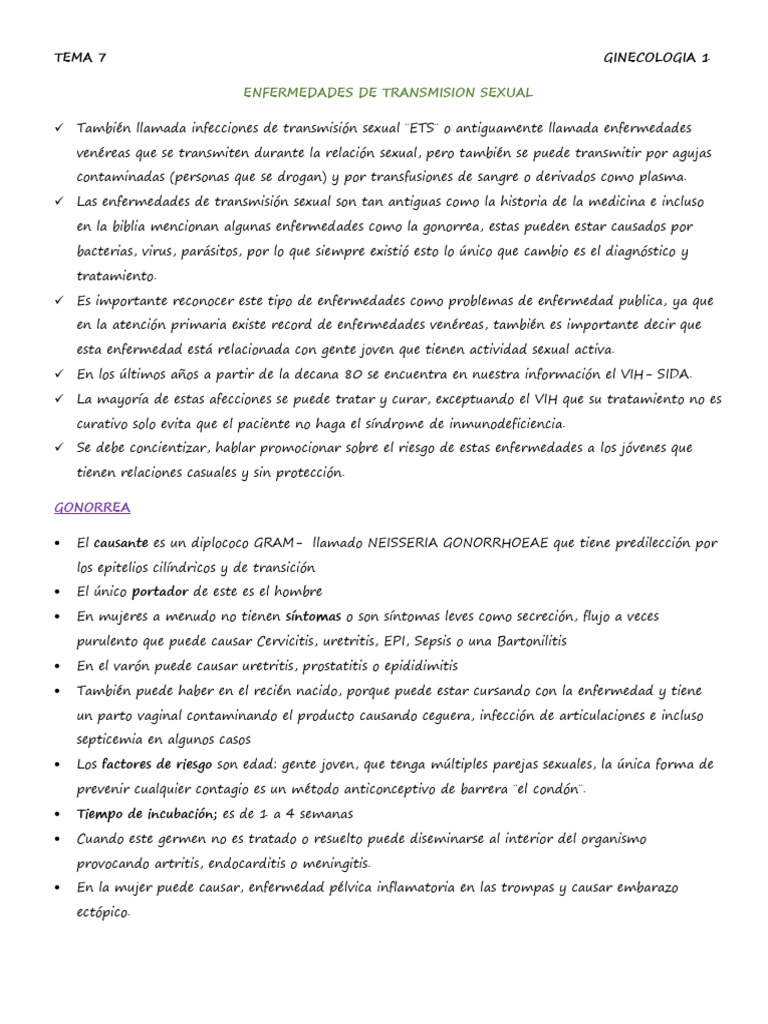 GINECO Tema 7 | PDF