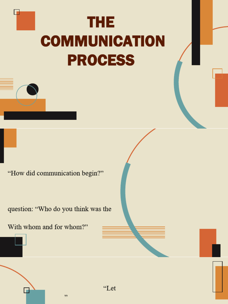 UNIT I 2. the Communication Process | PDF