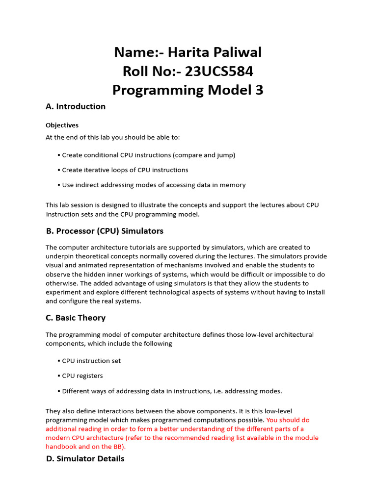 23ucs584 Ass3 Coa | PDF