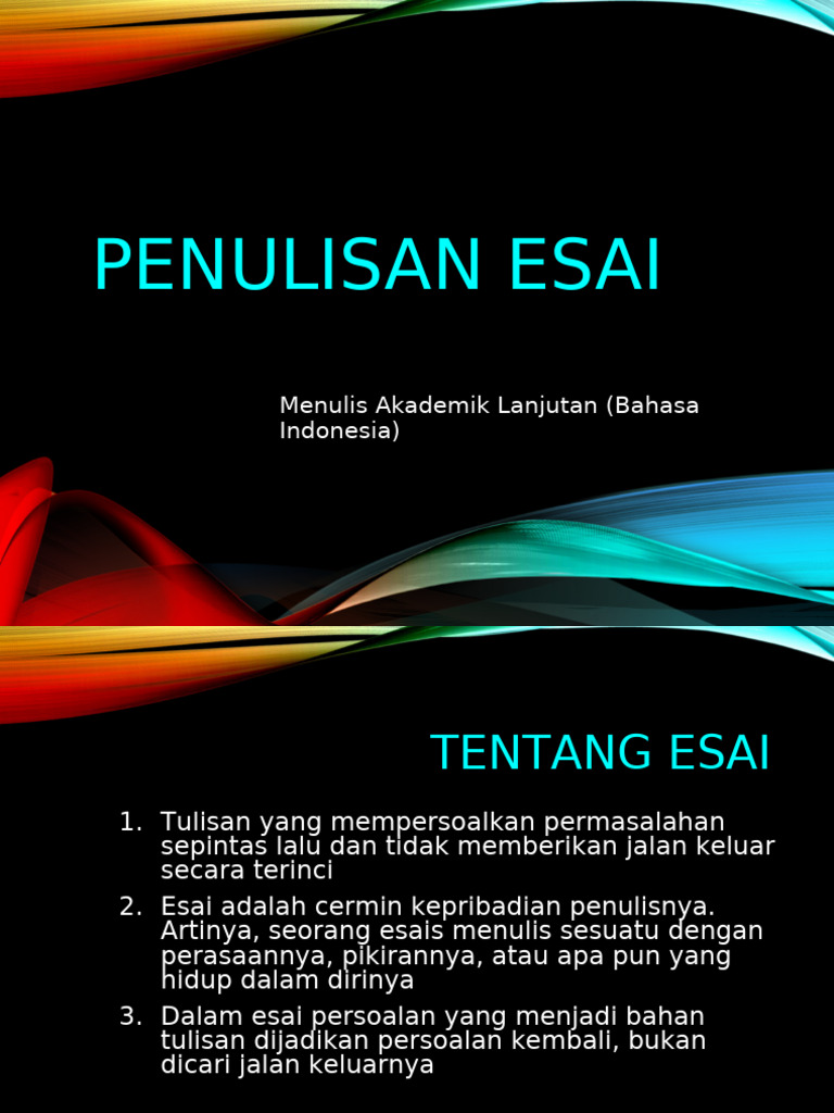 Menulis_Esai_ppt | PDF