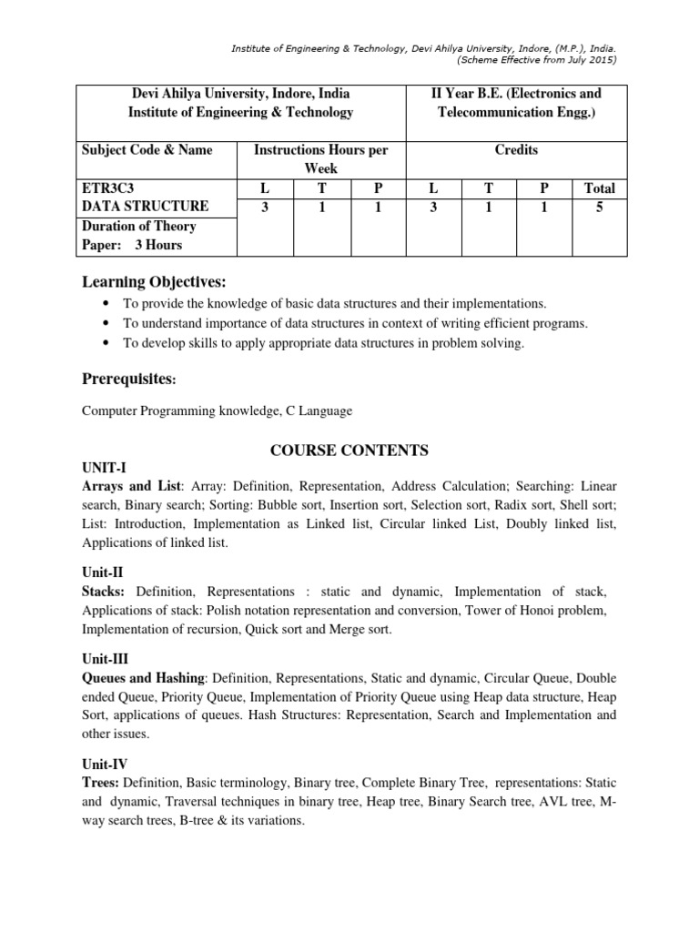 DATA STRUCTURE | PDF