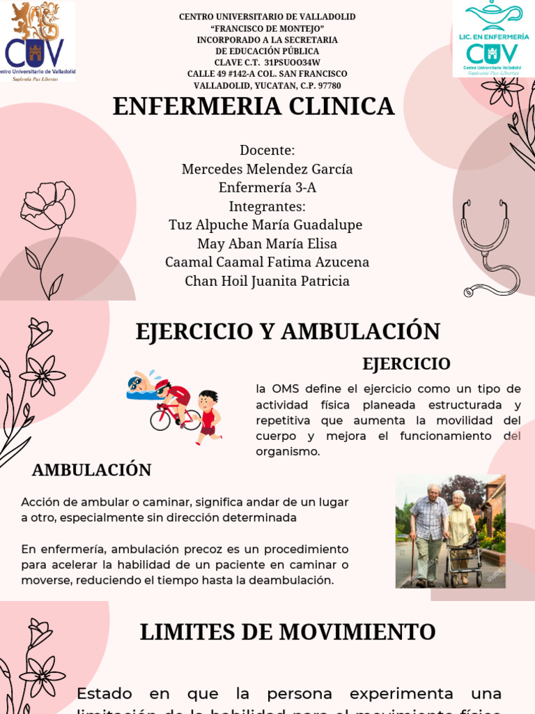 Ejercicio y Deambulación | PDF