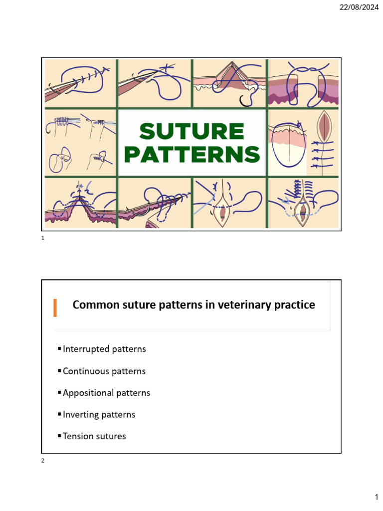 Suture patterns | PDF