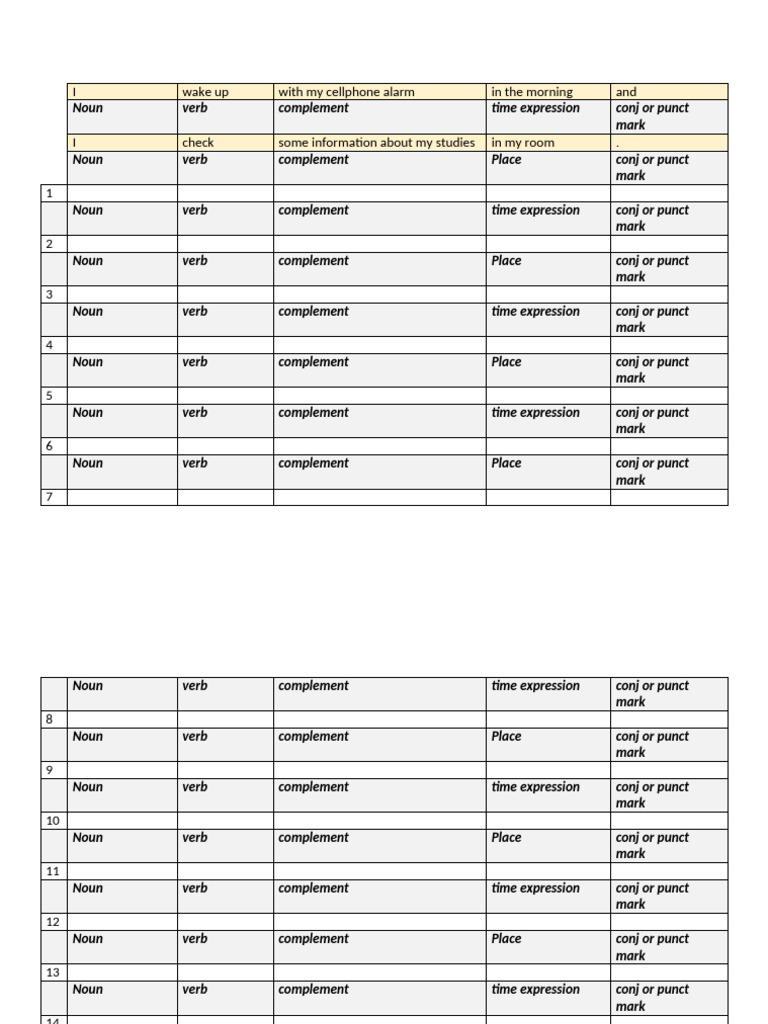 Writing Chart - Level 1 | PDF